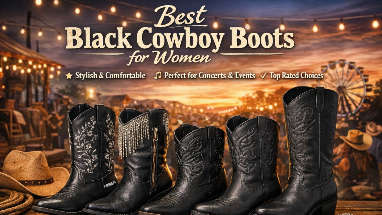 Top 7 Black Cowboy Boots for Women | A Complete Buying Guide | Willow ...